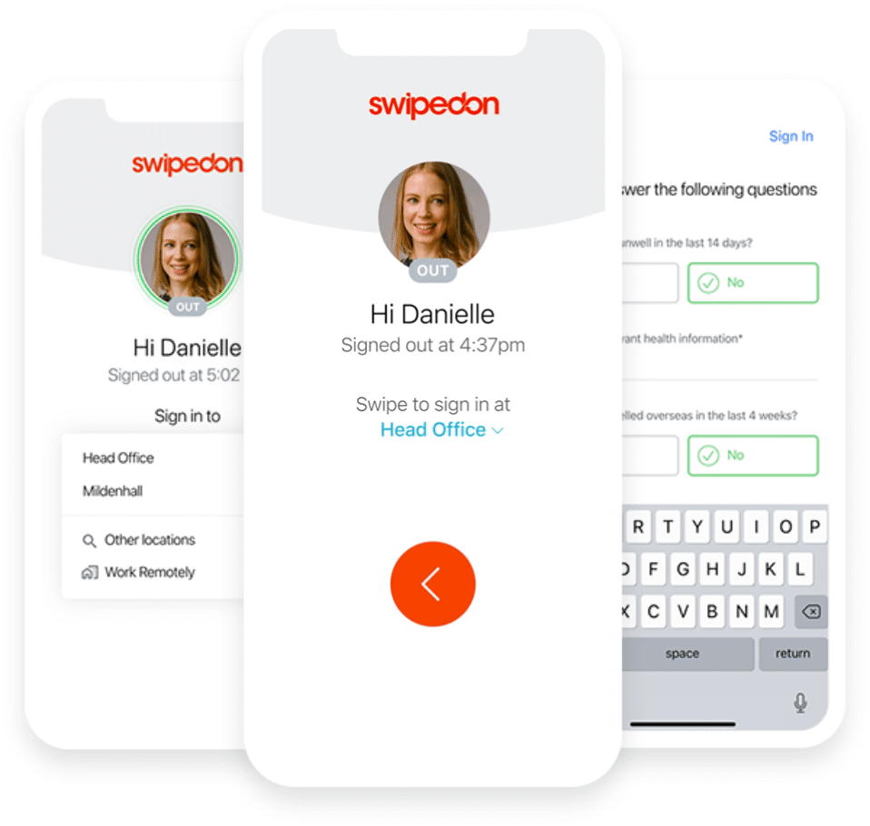 SwipedOn 员工管理和工作人员签到